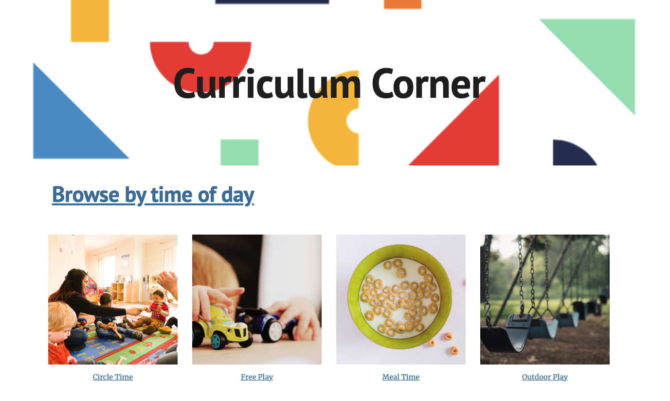 Access our Curriculum Corner! – Wonderschool